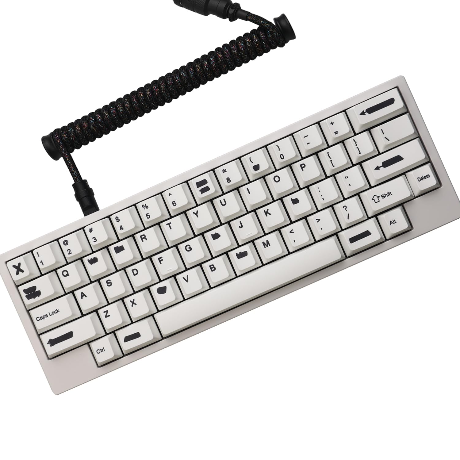 Mua Redacted Keycaps PBT Black on White Keycaps for Keyboard 60% 65% 75 ...