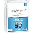 Amazon.com: AllerEase Waterproof Allergy Protection Zippered Mattress Protector, Queen : Home ...