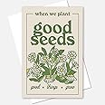 Amazon.com: Retro Wildflowers Good Seeds Poster Wall Art Green ...