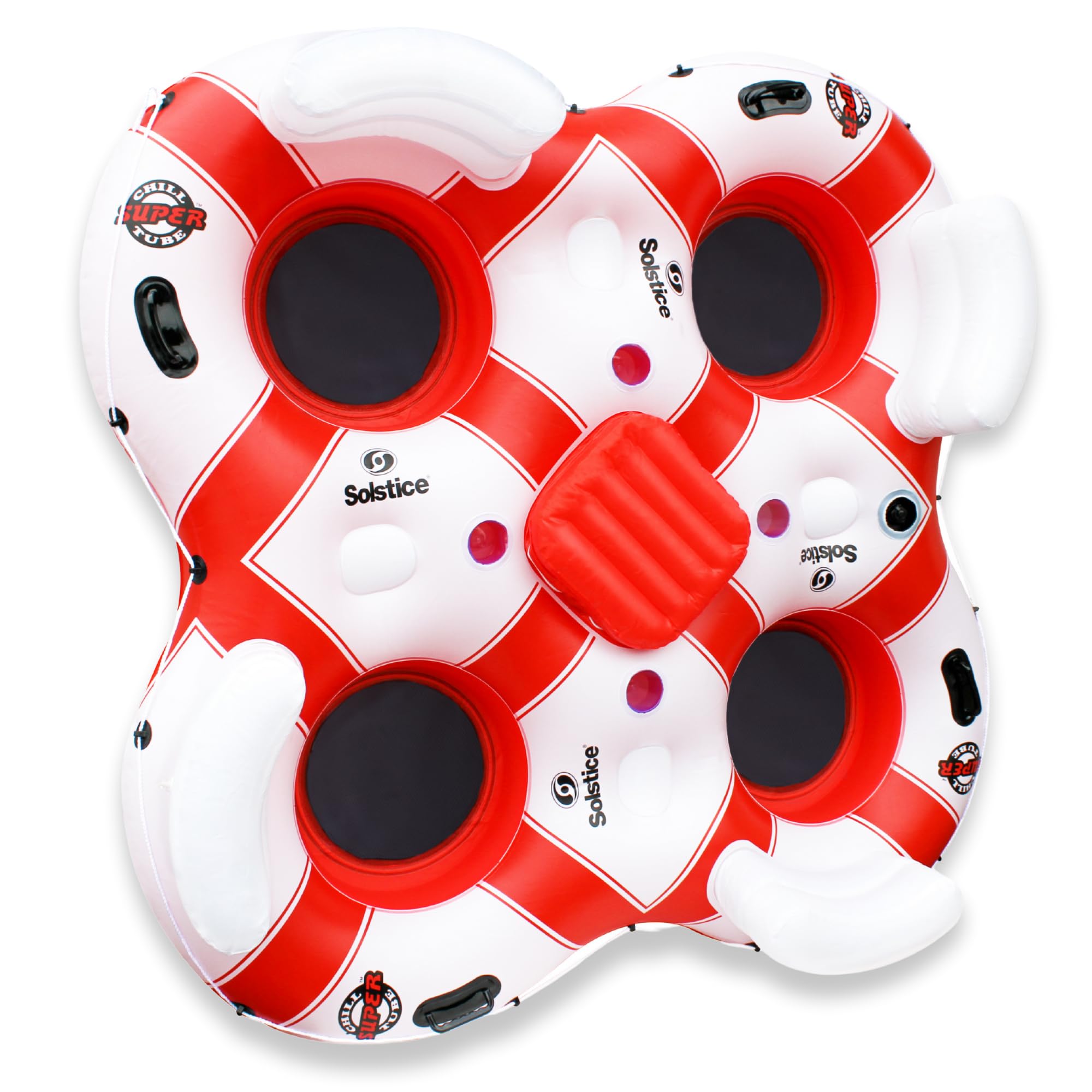 Solstice Super Chill Inflatable River Raft Float Tube 4 Person with ...