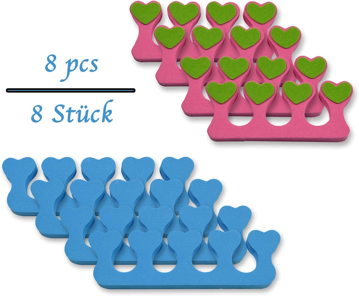 K-Pro Toe Separators Finger Spreader Set 8 Pieces Seperator Spacer ...