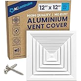 Repa Market 12" x 12" Inch Square Aluminum Ceiling Diffuser ...