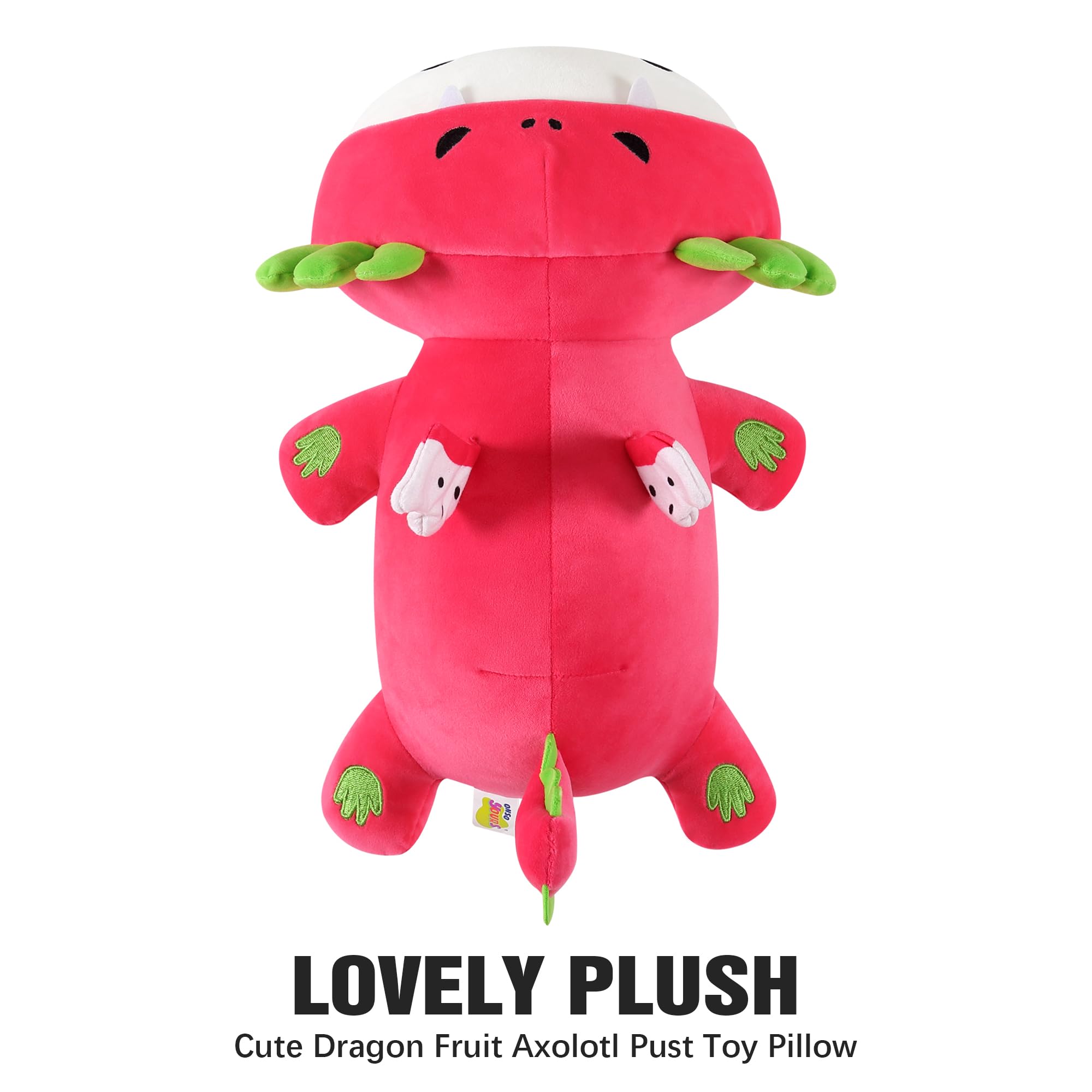 Mua Onsoyours Cute Axolotl Dragon Fruit Plush, 19" Soft Large Stuffed ...