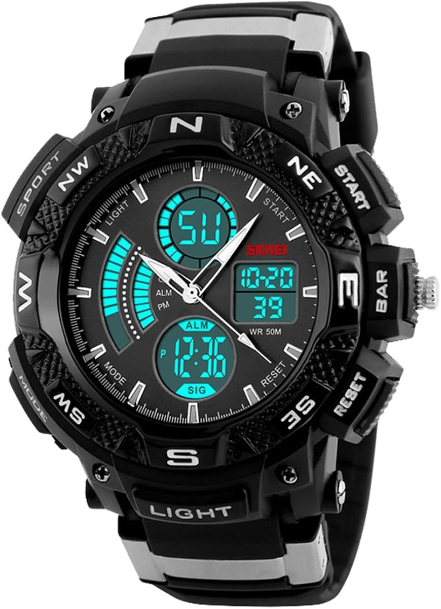 fomtty Relojes Niños para Hombre Joven Reloj Deportivo Resistente al ...