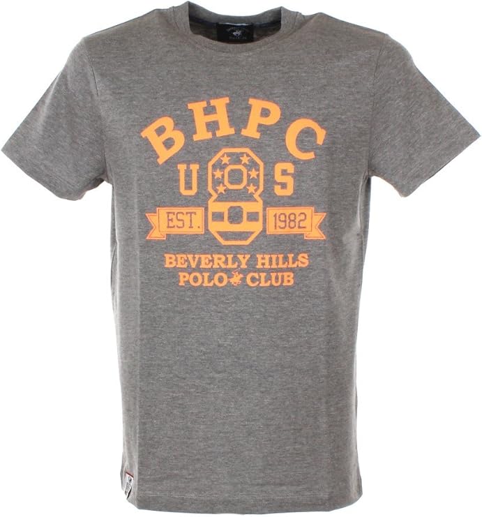 Beverly Hills Polo Club Mens Short Sleeve Cotton T-Shirt - BHPC 3021 ...