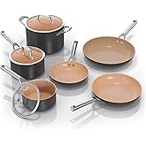 Amazon.com: Ninja Pots and Pans Set Non Stick | Extended Life Select ...