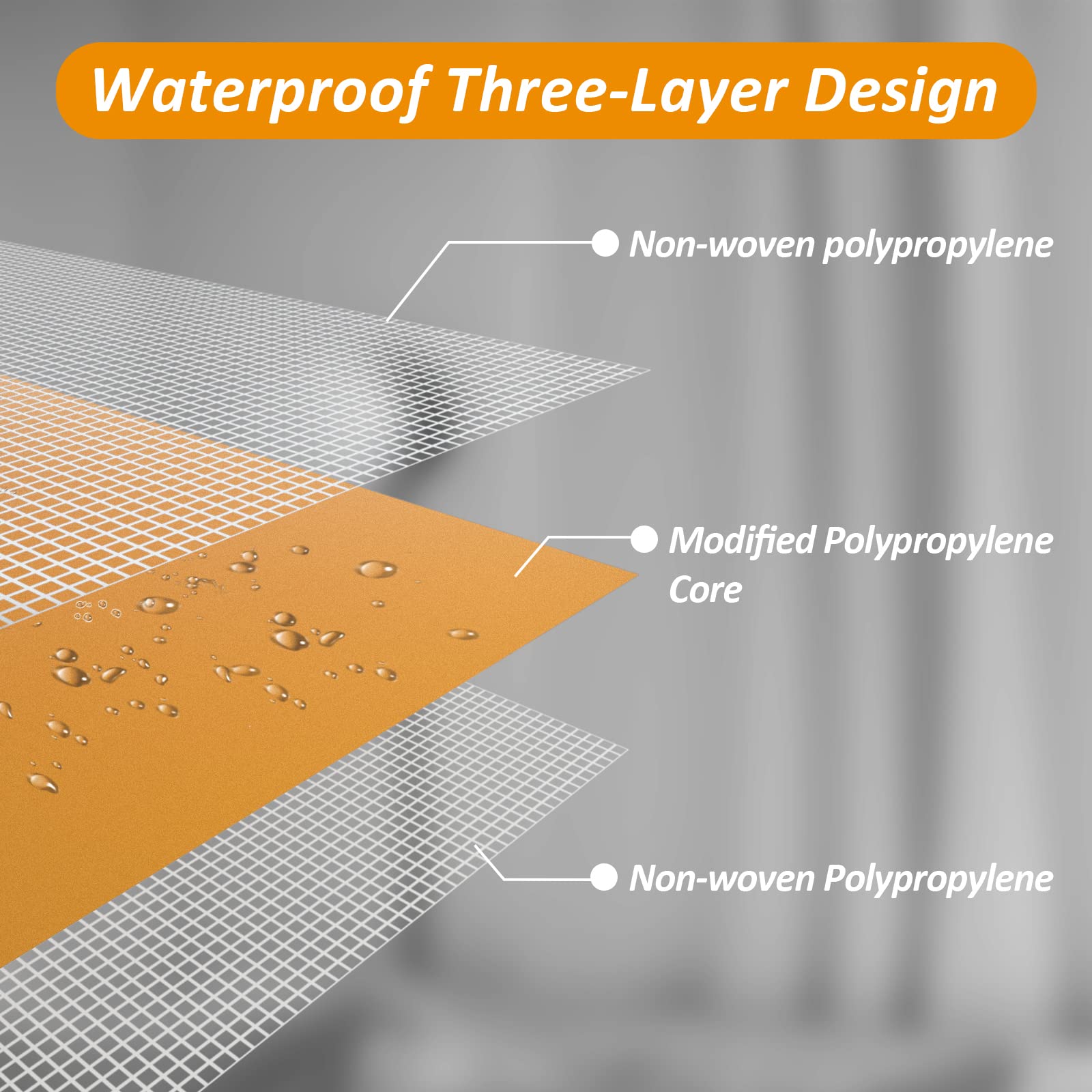 Mua Waterproof Membrane Polyethylene Fabric Shower Waterproofing ...