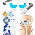 Amazon.com : MyHalos Patented Eye Ice Pack for Puffy Eyes Set - Under ...