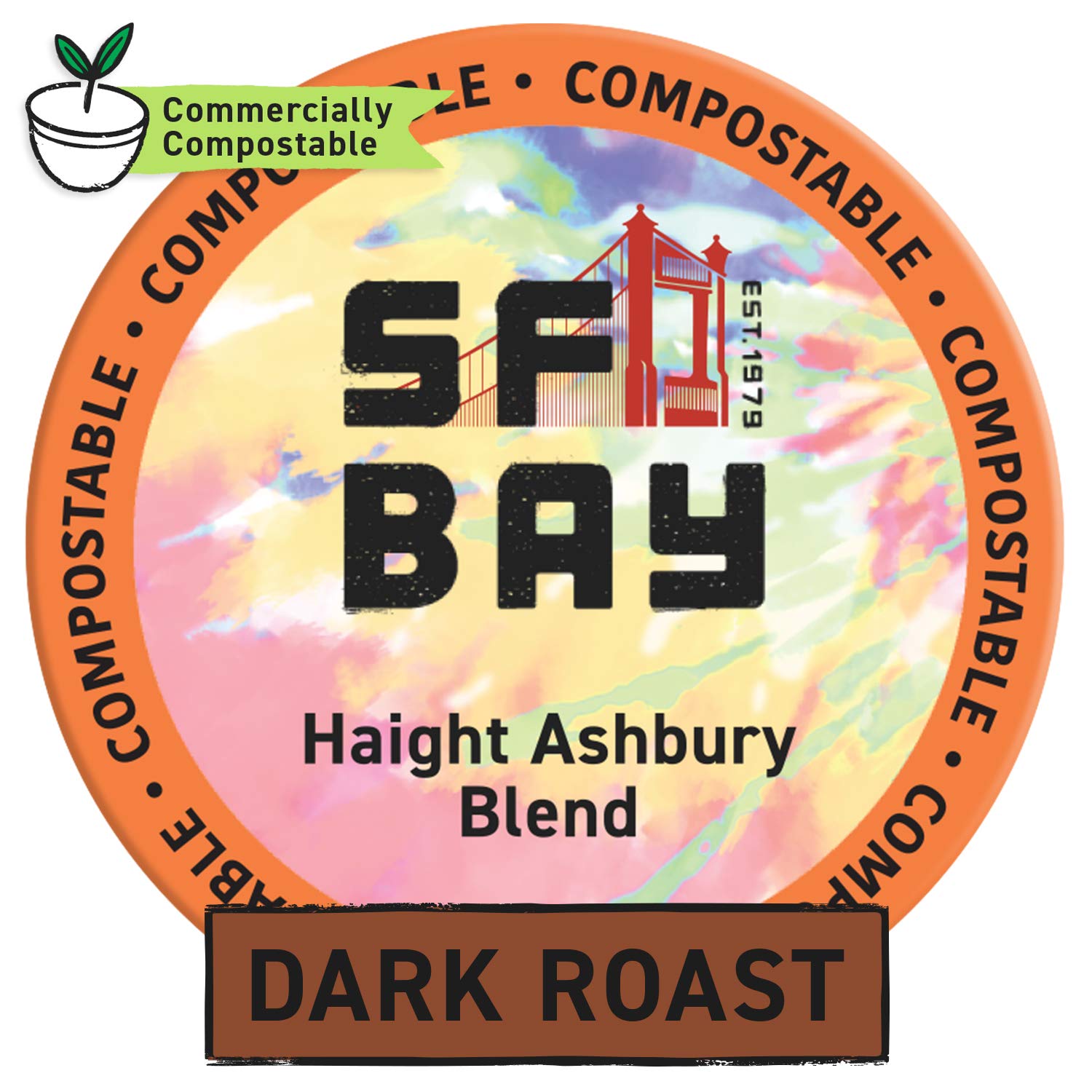San Francisco Bay Coffee Haight Ashbury Blend, Dark French Roast ...