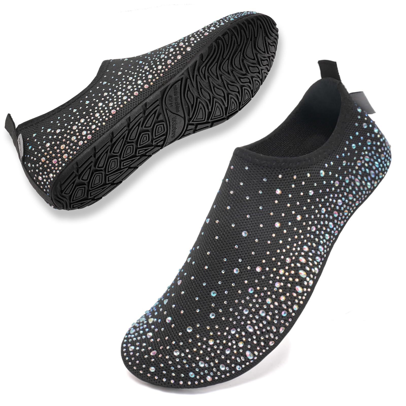 WateLves Womens Barefoot Water Shoes Travel House Slippers for Indoor ...