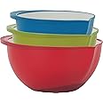 Trudeau Set of 3 Mixing Bowls, 2-Tone Color