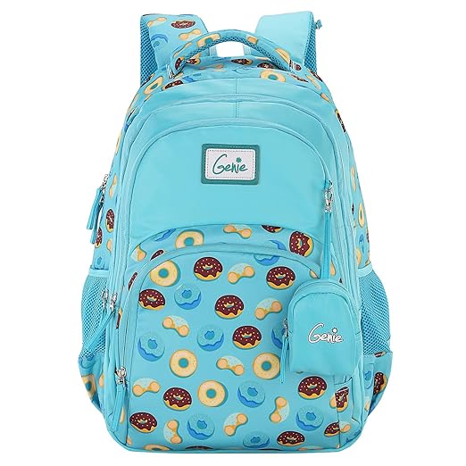 Buy Genie 27 Ltrs Blue School Backpack (GLAZE17SBBLU) at Amazon.in