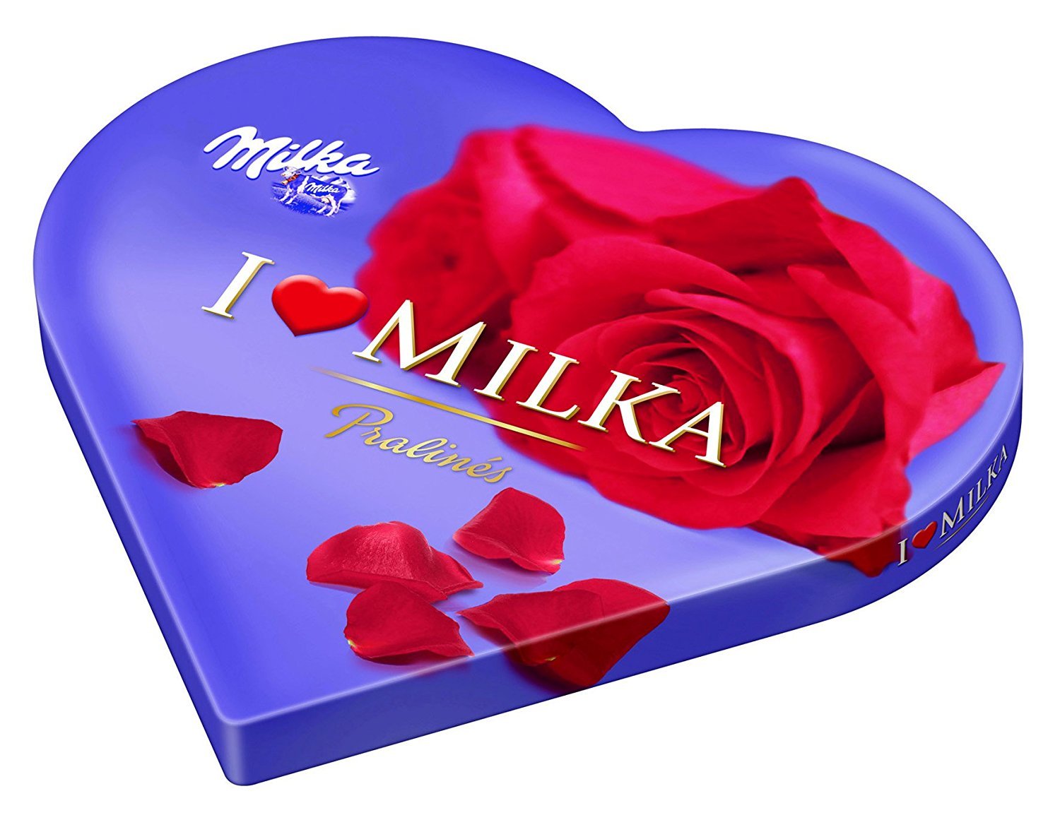 Amazon.com : I Love Milka Nougat Pralines in Heart Shape Gift Box ( 185 ...