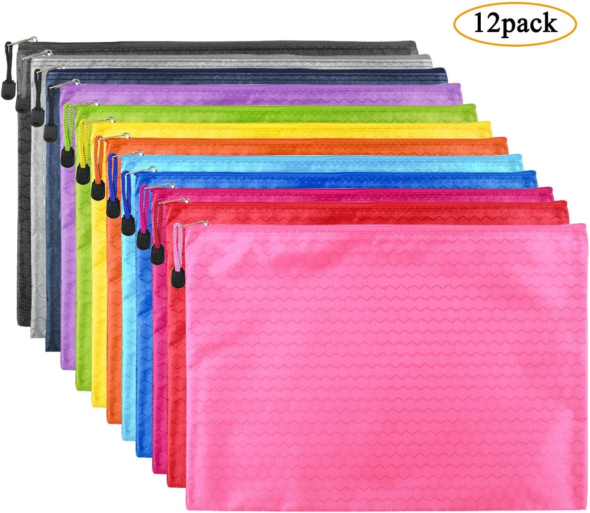 12pcs A4 File Folders, 34 * 24cm Hanging Document Wallet Folders ...