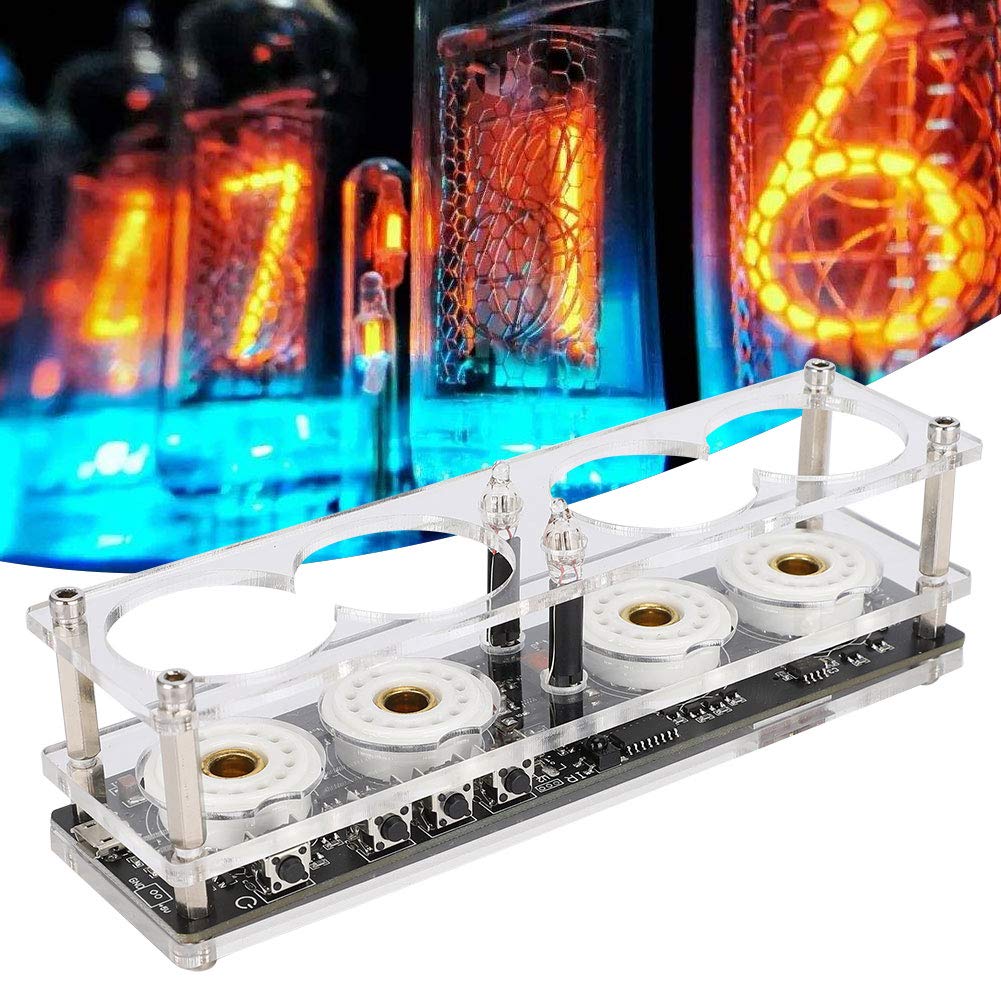 Mua EBTOOLS DIY 4 Bit Nixie Vacuum Tube Clock, Integrated Design Nixie Tube Clock with Remote ...