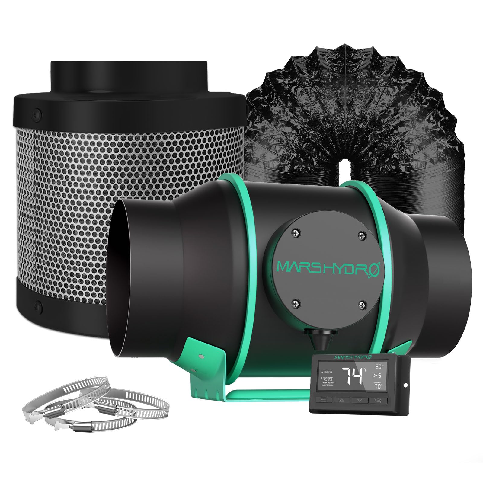 Mua MARS HYDRO 6 Inch Inline Fan and Filter, with Temperature and ...