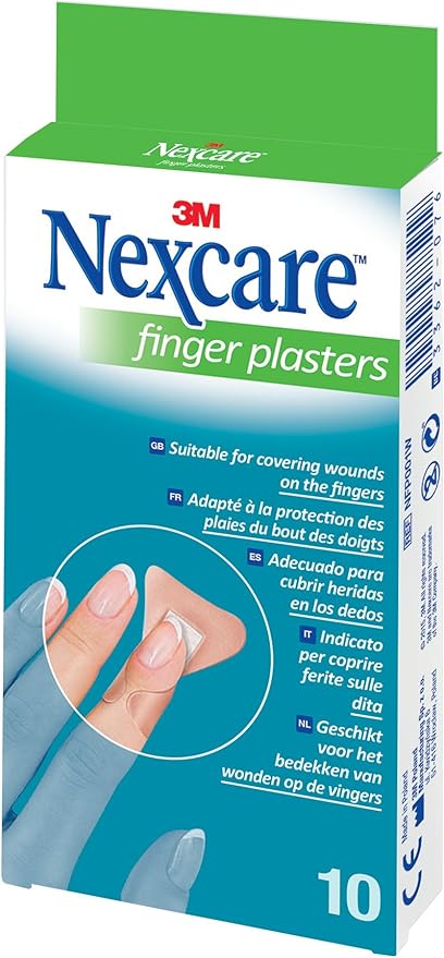 Nexcare Finger Plaster Boîte de 10 Pansements Doigts 44,5mm x 51mm ...