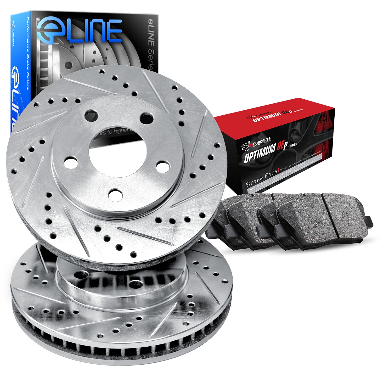 R1 Concepts Front Brakes and Rotors Kit |Front Brake Pads| Brake Rotors ...
