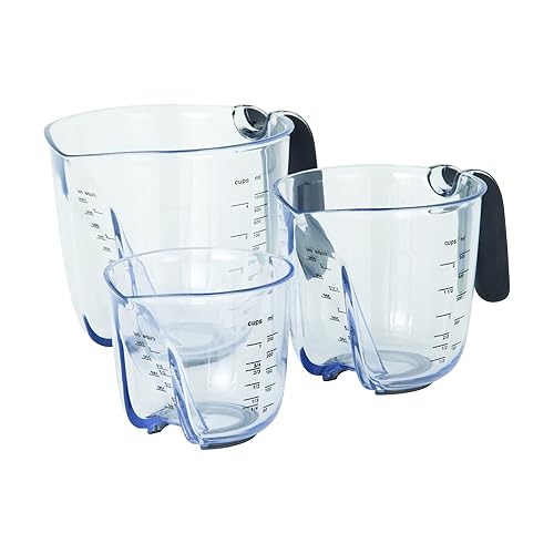 KitchenAid Universal Easy View Angled Measuring Cups, Set Of 3, Clear ...