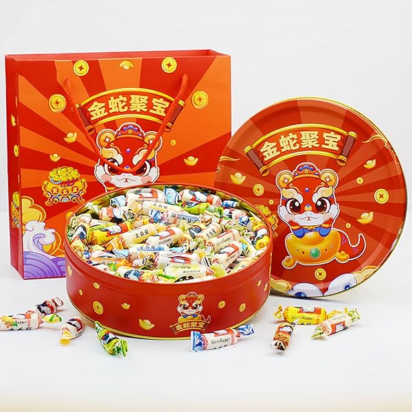 Lata De Caramelos De Conejo Blanco Caramelo De Leche De Conejo Blanco