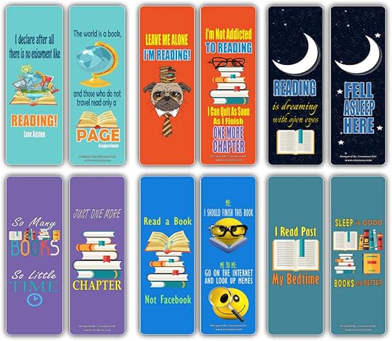 Amazon.com: Reading Bookmarks for Books (30-Pack) - Modern Book Lover ...