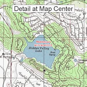 Amazon.com : USGS Topographic Quadrangle Map - Middletown, California ...