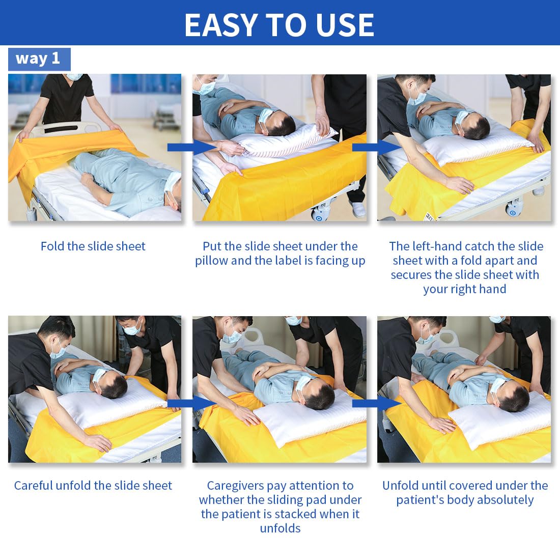 Mua EZ Assistive Patient Transfer Slide Sheet Transfer Draw Sheet for ...