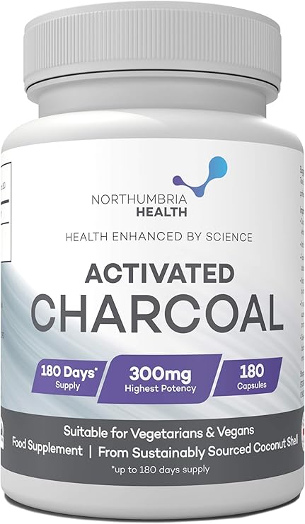 Activated Charcoal 300mg Capsules (not Tablets) | 180 Capsules | Triple ...