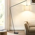 Modern Floor Lamp for Living Room Bedroom, Black Marble Base Standing ...