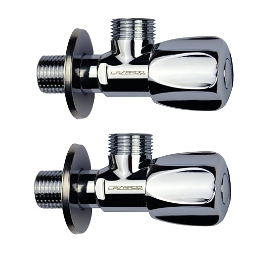 2 Stück Eckventil Waschbecken Regulierventil 1/2" Zoll: Amazon.de: Baumarkt