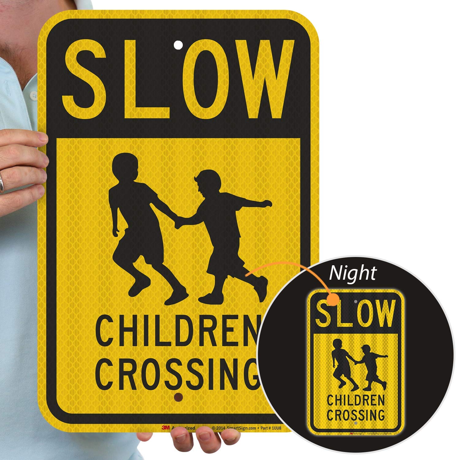 Mua SmartSign - K-5198-HI-12x18 "Slow - Children Crossing" Sign | 12" x ...