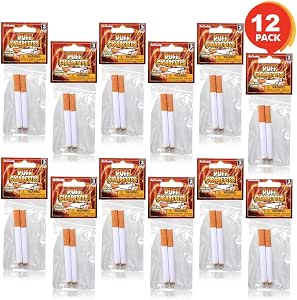 Amazon.com: ArtCreativity 3.25 Inch Fake Puff Cigarettes That Blow ...