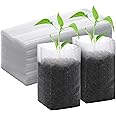 Amazon.com : GREANER 100PCS Biodegradable Plant Bags, 5.9x6.3 inches ...