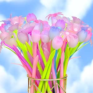 Amazon.com: 18 Pieces Color Changing Flower Pens Ballpoint Pens ...