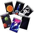 Amazon.com: 48 Count Outer Space Galaxy Mini Notepads Science Moon ...