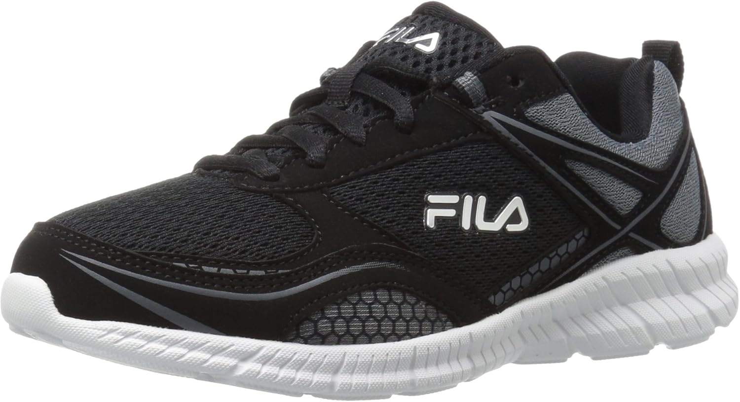 Fila Women's Speedway Running Shoe, Black/Black/Dark Shadow, 10 B(M) US ...