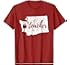 Amazon.com: WA red for ed rally - Washington teacher strike t-shirt ...