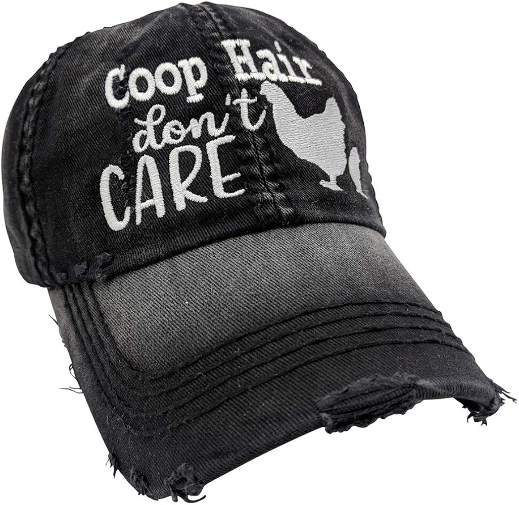 Loaded Lids Women's, Customized, Chicken Baseball Cap, Coop Hair Don't ...
