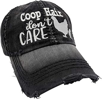 Loaded Lids Women's, Customized, Chicken Baseball Cap, Coop Hair Don't ...