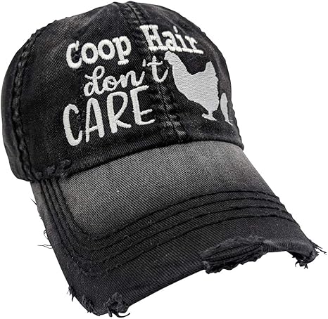 Loaded Lids Women's, Customized, Chicken Baseball Cap, Coop Hair Don't ...
