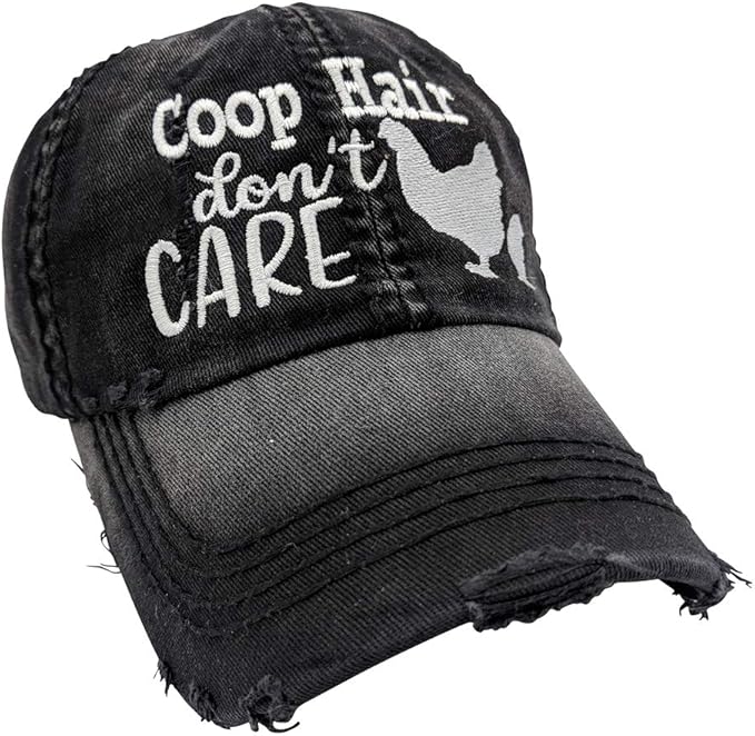 Loaded Lids Women's, Customized, Chicken Baseball Cap, Coop Hair Don't ...