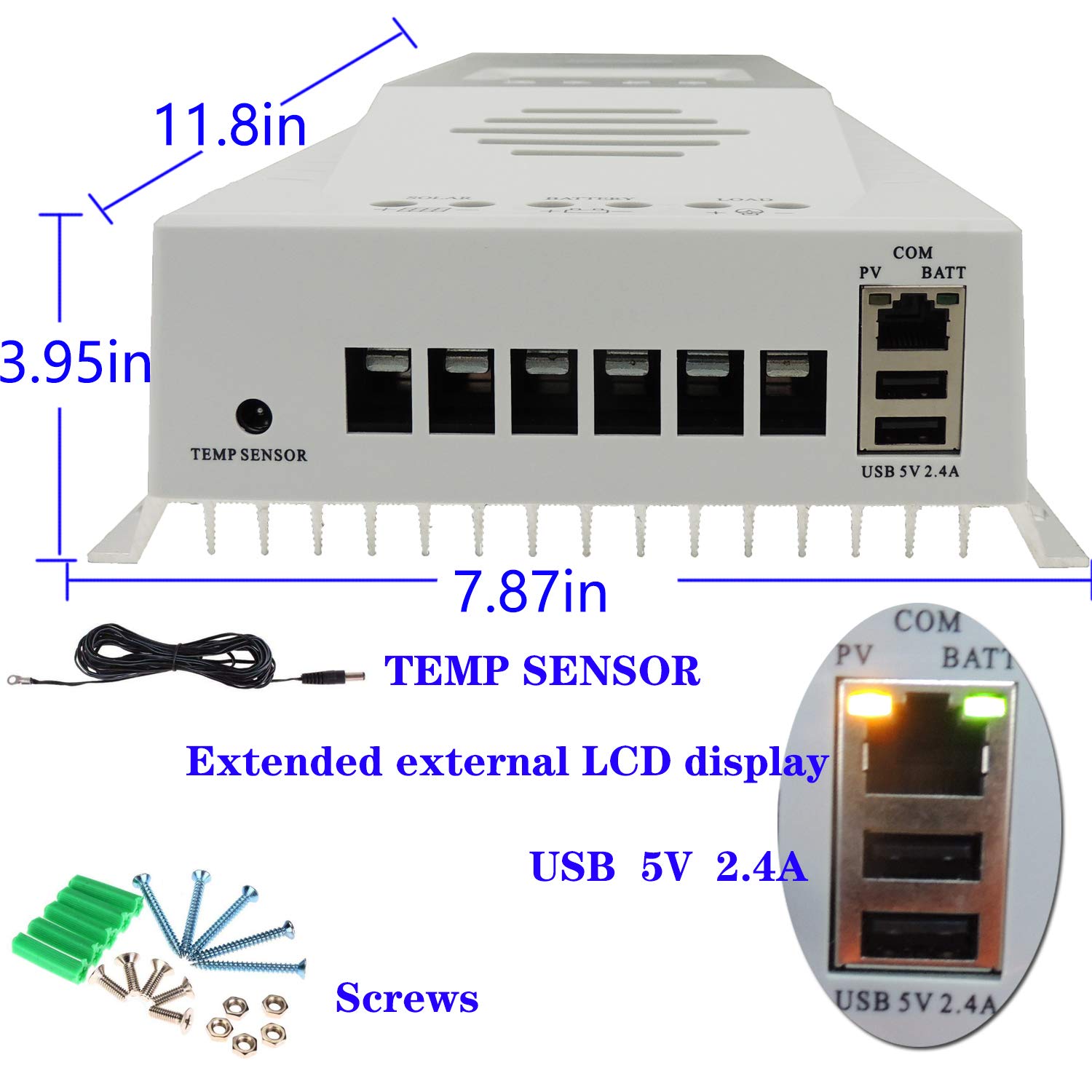 Mua 100amp MPPT Solar Controller, 100V Input, LiFePO4 (Lead Acid AGM ...