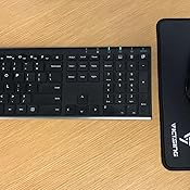 Amazon.com: Arteck 2.4G Wireless Keyboard Stainless Steel Ultra Slim ...