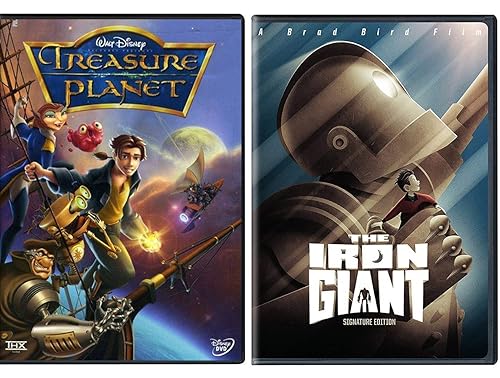 Into Space Double Cartoon Movie Treasure Planet Disney + Iron Giant ...