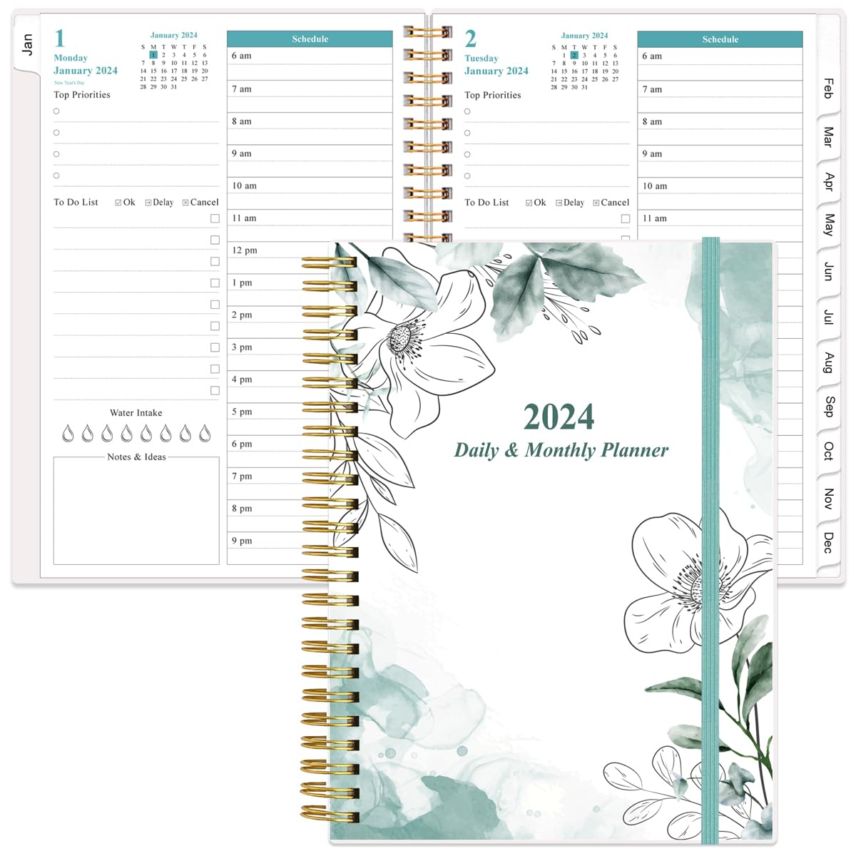 Mua 2024-2025 Daily & Monthly Planner, One Page Per Day, Daily Planner ...