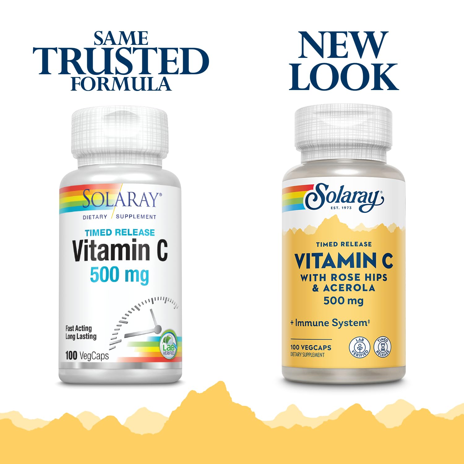 Mua SOLARAY Vitamin C 500mg, Two-Stage Timed Release - Antioxidant and ...
