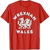 Amazon.com: Wrexham Wales Welsh Dragon Flag Vintage T-Shirt : Clothing, Shoes & Jewelry