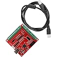 Amazon.com: Walfront USB Interface Board, USB CNC Controller 4 Axis Motion Control Card ...