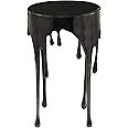 Amazon.com: Deco 79 Aluminum Drip Accent Table with Melting Designed ...