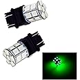 Amazon.com: PA LED 2PCS 20SMD 3157 Green Auto LED Bulb 12V for Turn ...